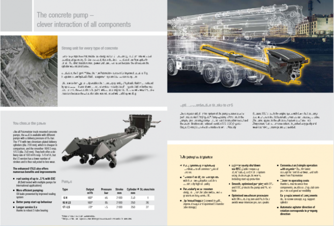 M36-5 4141 Putzmeister Concrete Pump Used Truck Mounted