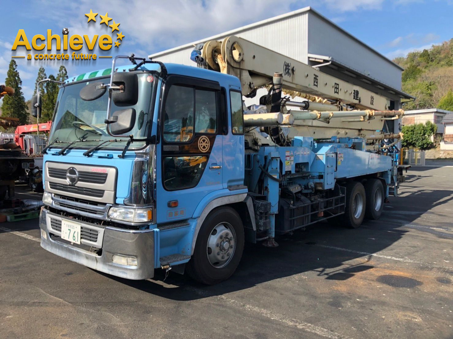 Used Concrete Pump Truck Kyokuto PY120-33 With 33M Boom